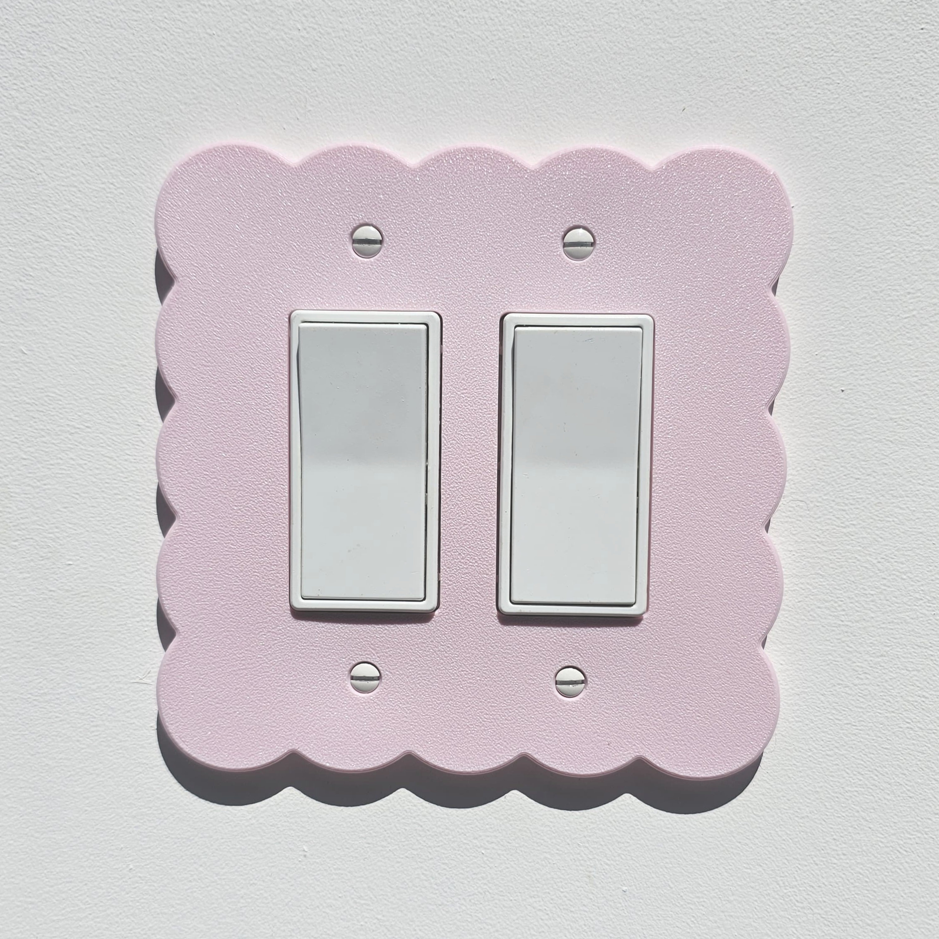 Pastel Pink Cloud Light Switch Cover Double Rocker Custom Design ...