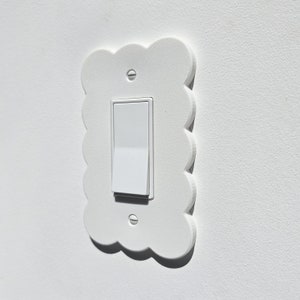 Pastel White Cloud Light Switch Cover Single Rocker Custom Design ...