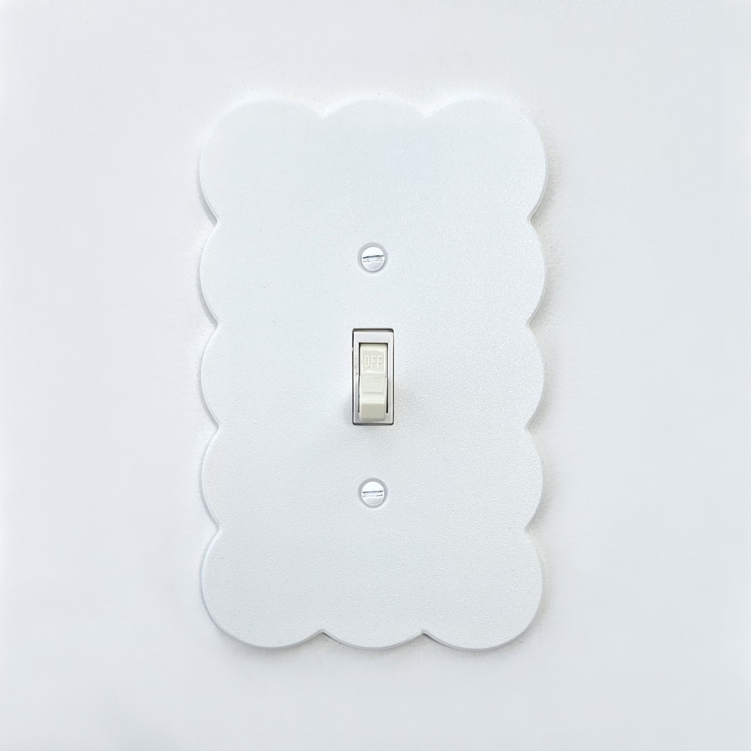 Pastel White Cloud Light Switch Cover Single Toggle Custom Design ...