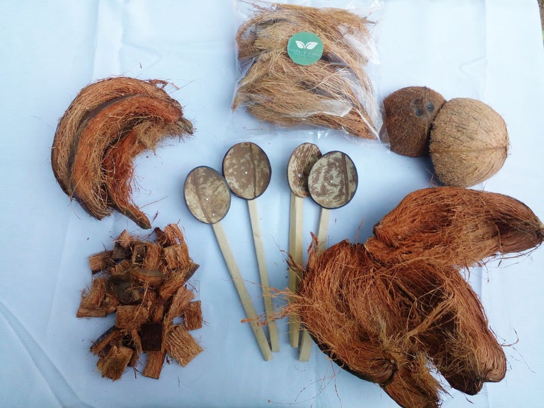 Natural Coconut Husk, Sun Dried Coconut Husk for Orchid, Indoor Plants ...