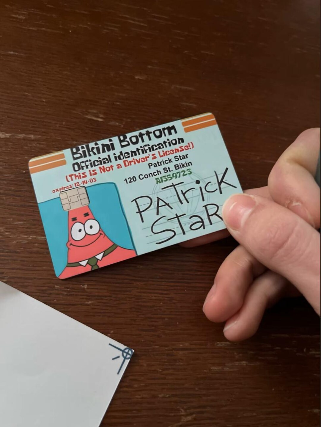 Bikini Bottom Spongebob Patrick Card Skin - Spongebob Squarepants PVC ...