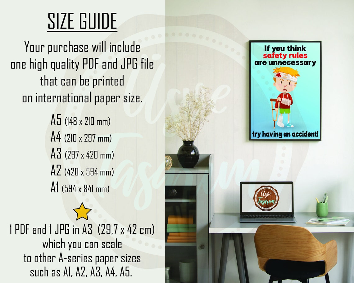 Workplace Safety Poster | Safety Poster Printable | Safety Poster for ...