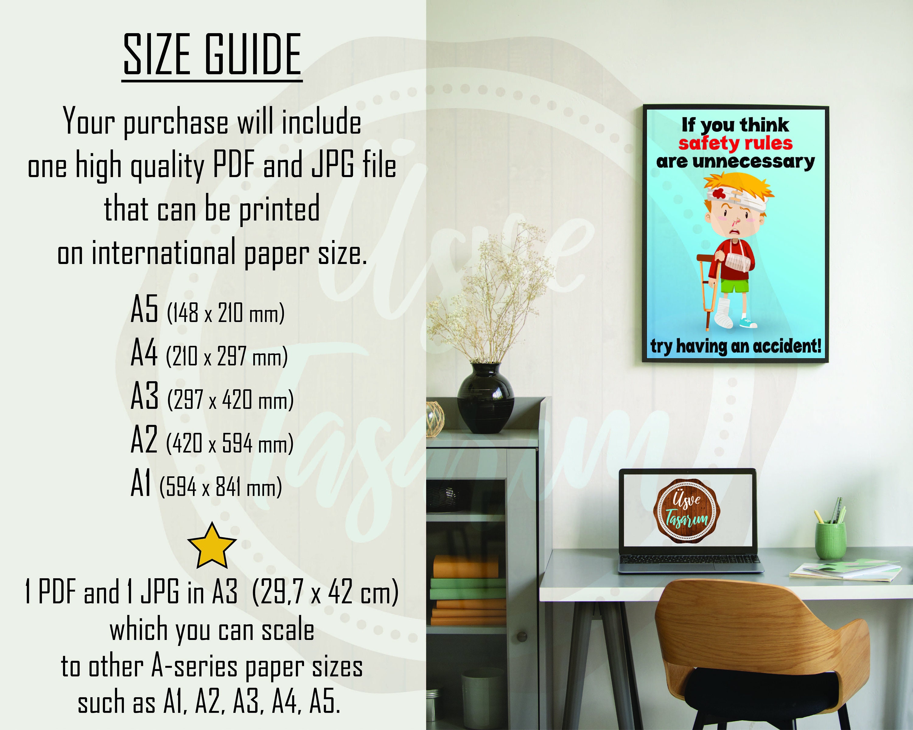 Workplace Safety Poster | Safety Poster Printable | Safety Poster for ...