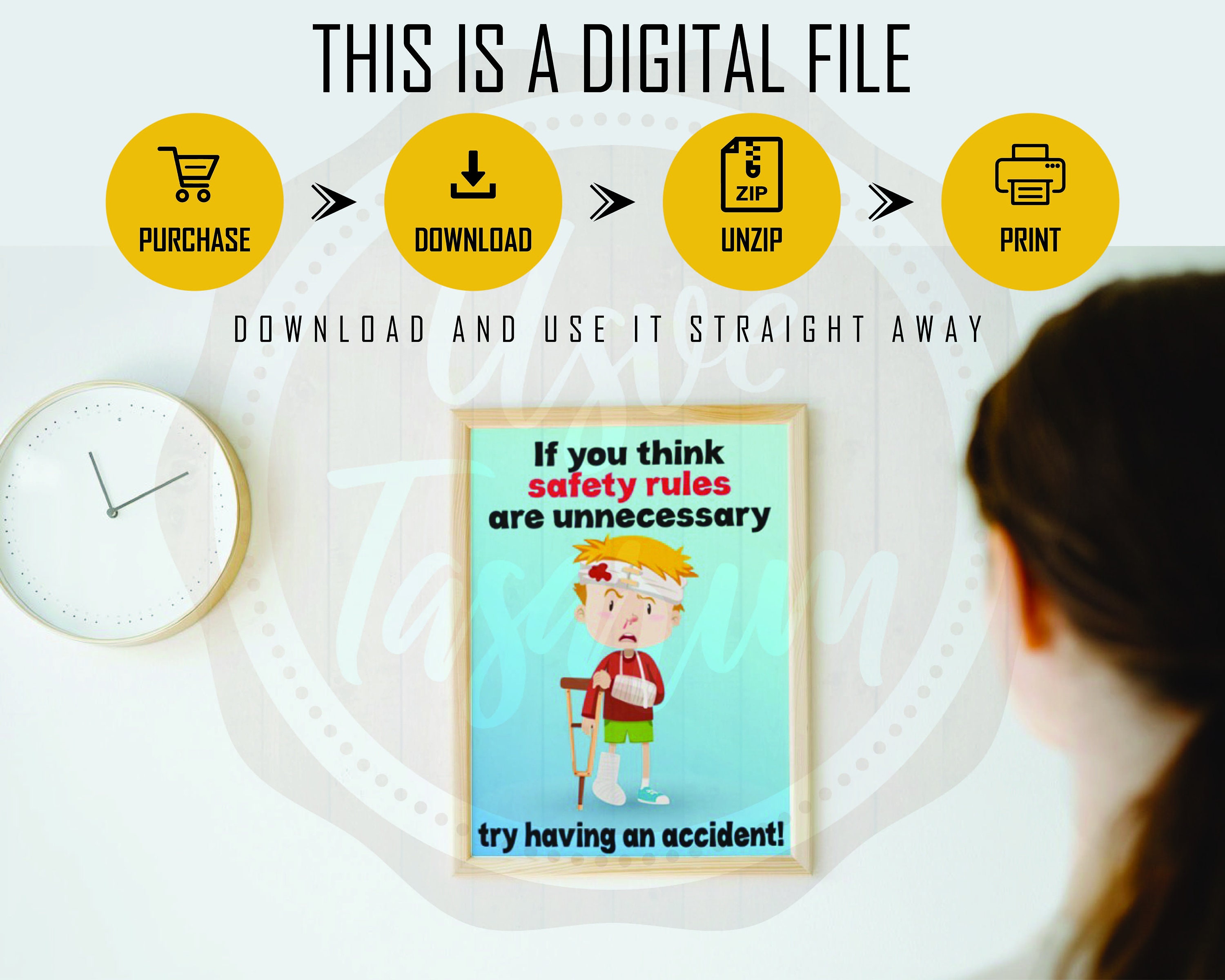 Workplace Safety Poster | Safety Poster Printable | Safety Poster for ...