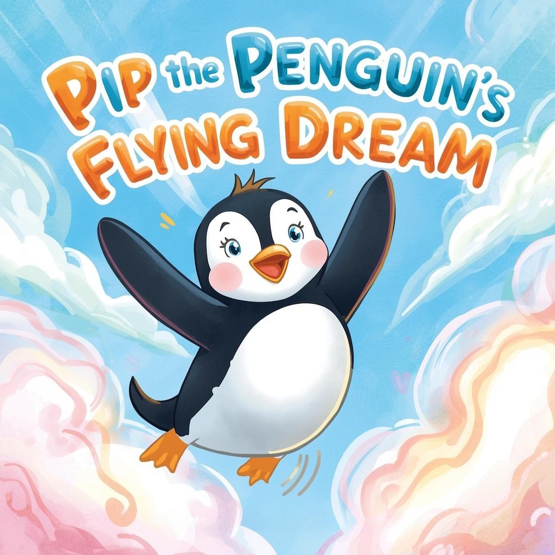 Kids Digital File | Printable Kids Book | Pip the Penguin’s Flying ...