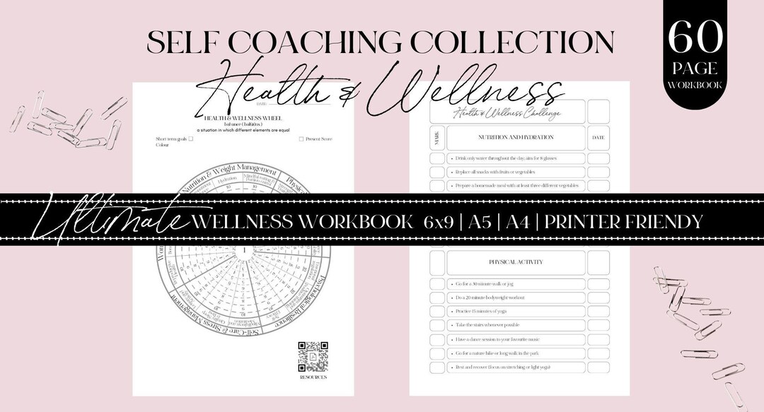 Self-coaching Collection Ultimate Health and Wellness Workbook Wellness ...