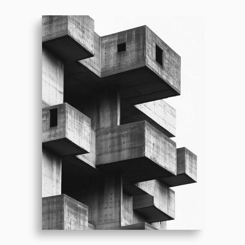 Brutalist Art - Etsy