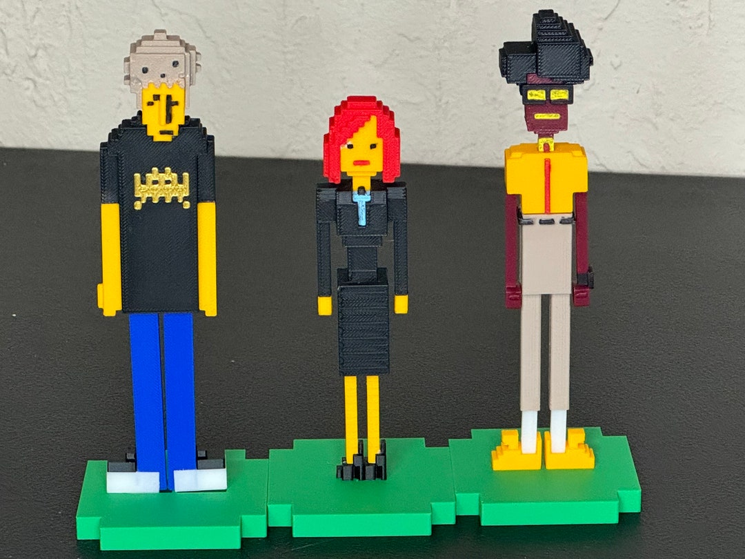 Pixel Statues the IT Crowd Removable Base - Etsy