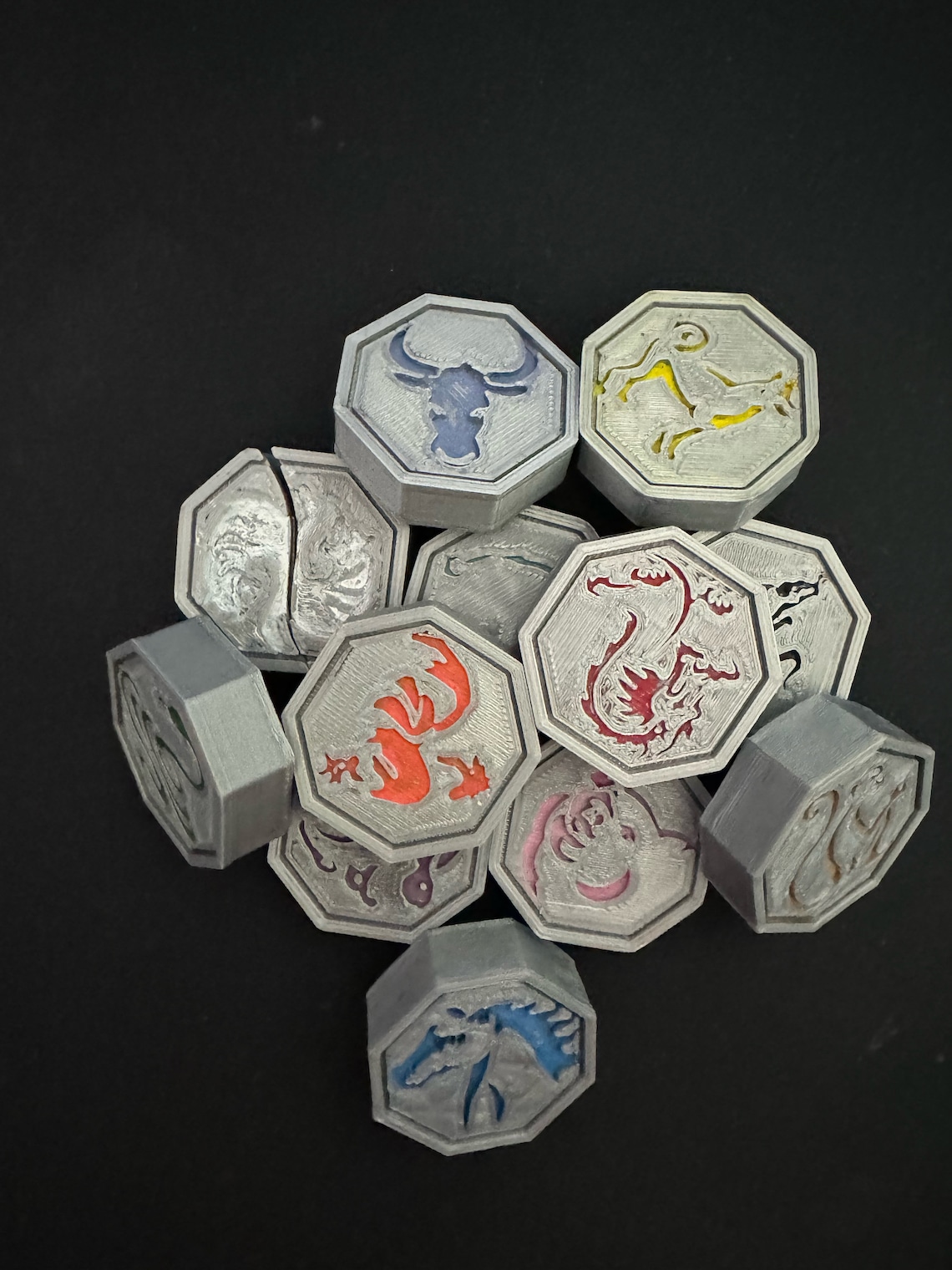 Jackie Chan Adventures 12 Magic Talismans 33mm/1.3 in Wide and 7.6mm/0 ...