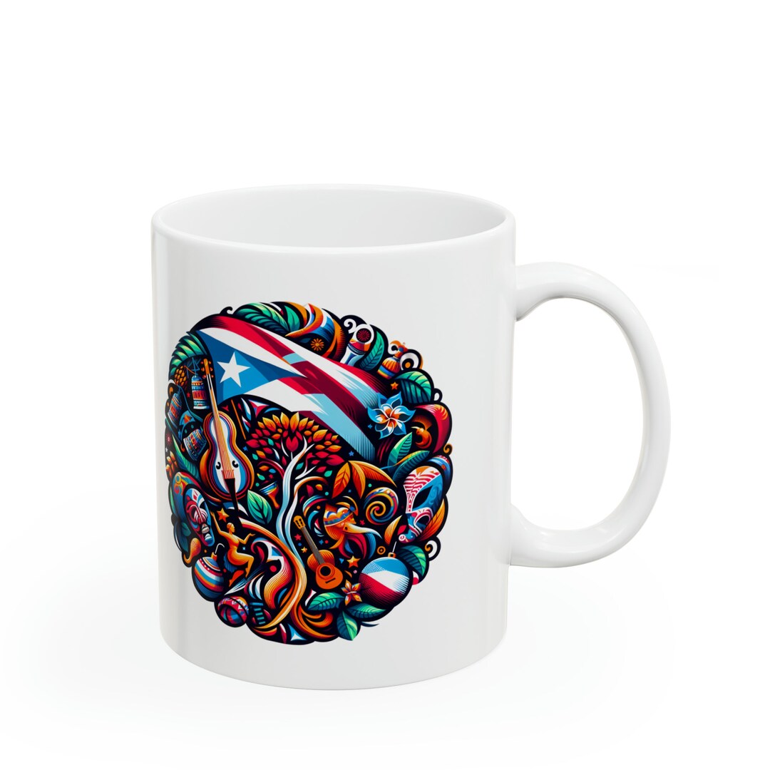 Puerto Rico Mug Boricua Mug Nuyorican Mug Puerto Rico Gift Boricua Gift ...