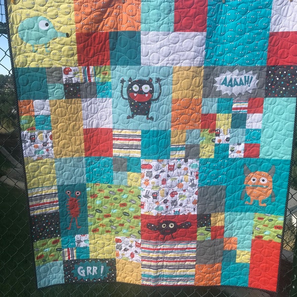 Monster Quilt - Etsy