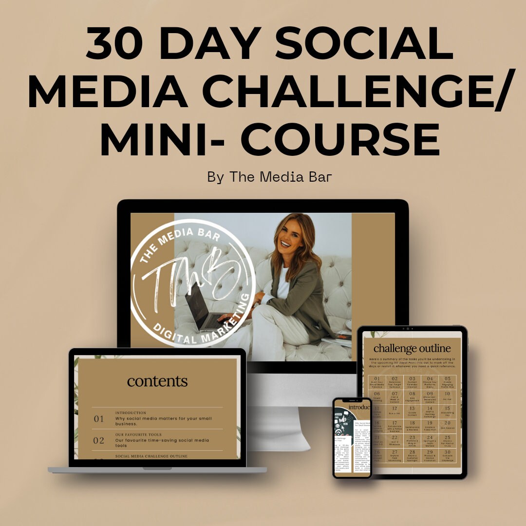 30 Day Social Media Challenge/mini Course - Etsy