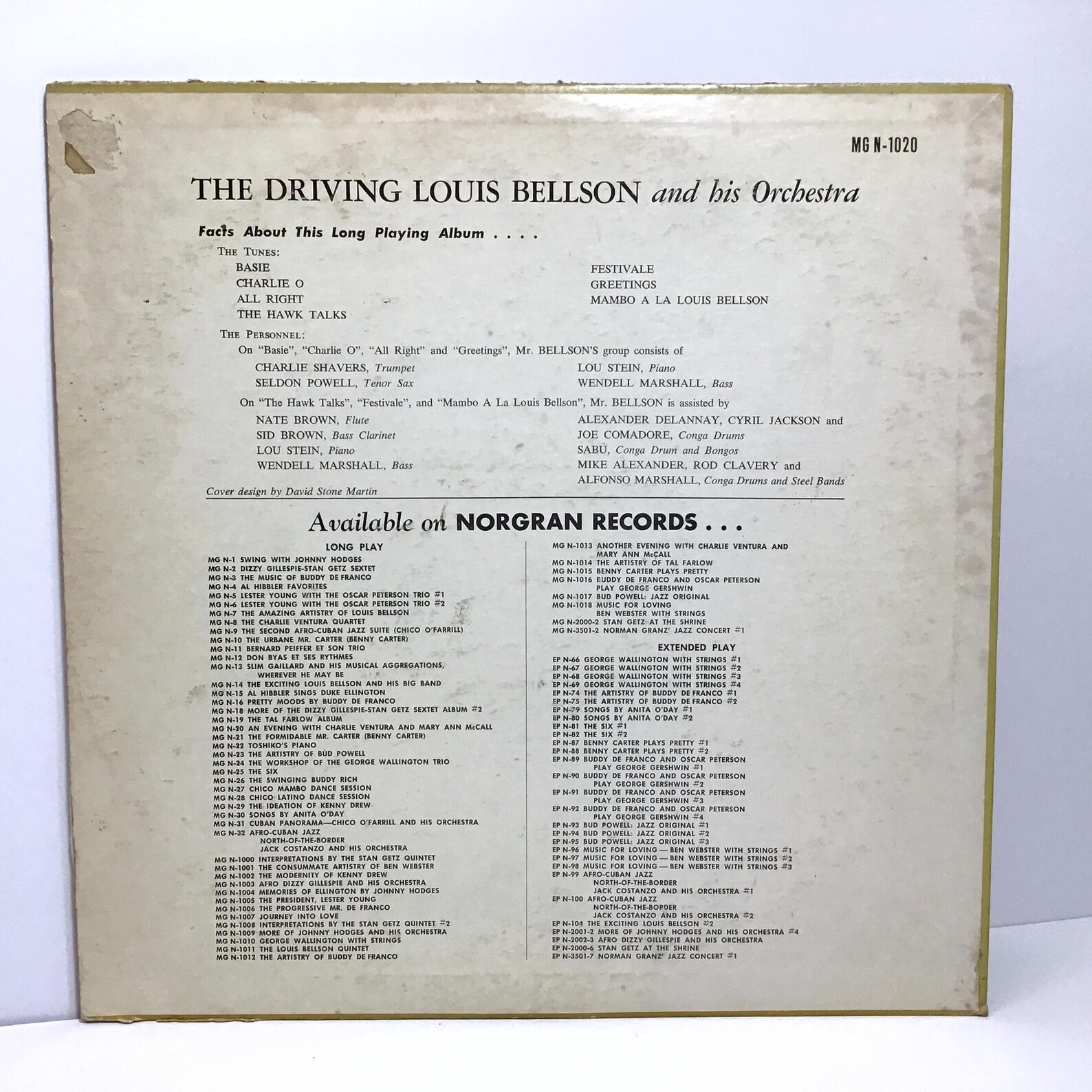 The Driving Louis Bellson and His Orchestra - Vintage 1955 Vinyl Mono ...