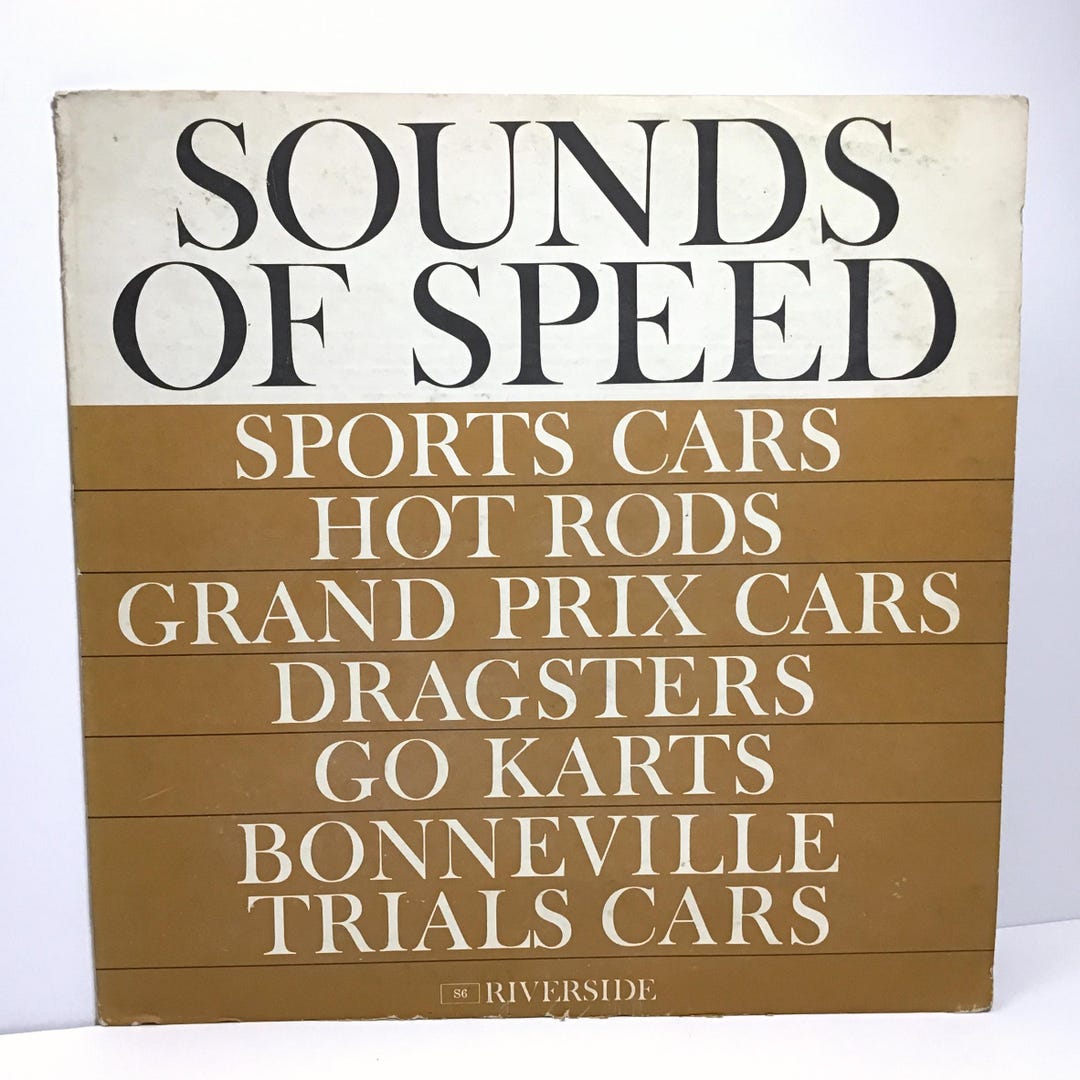 Sounds of Speed - Vintage C.1961 Vinyl Mono LP Album - Riverside ...
