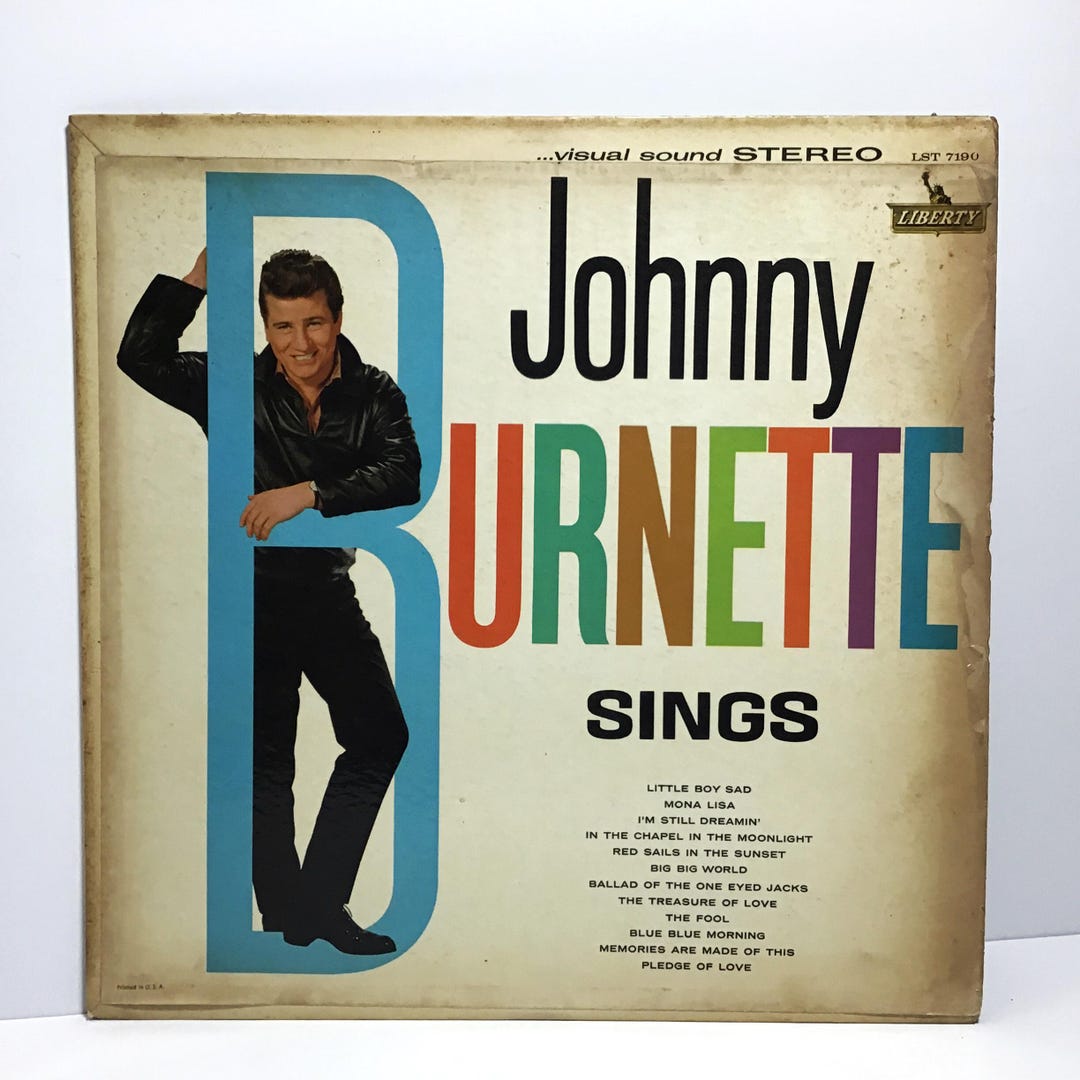 Johnny Burnette Sings - Vintage 1961 Vinyl Stereo LP Album - Liberty ...