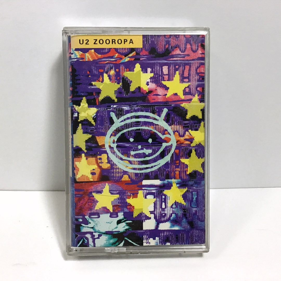 U2 - Zooropa - Vintage 1993 Cassette Tape Island Records - 90s Rock ...