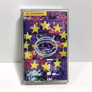 U2 - Zooropa - Vintage 1993 Cassette Tape Island Records - 90s Rock ...