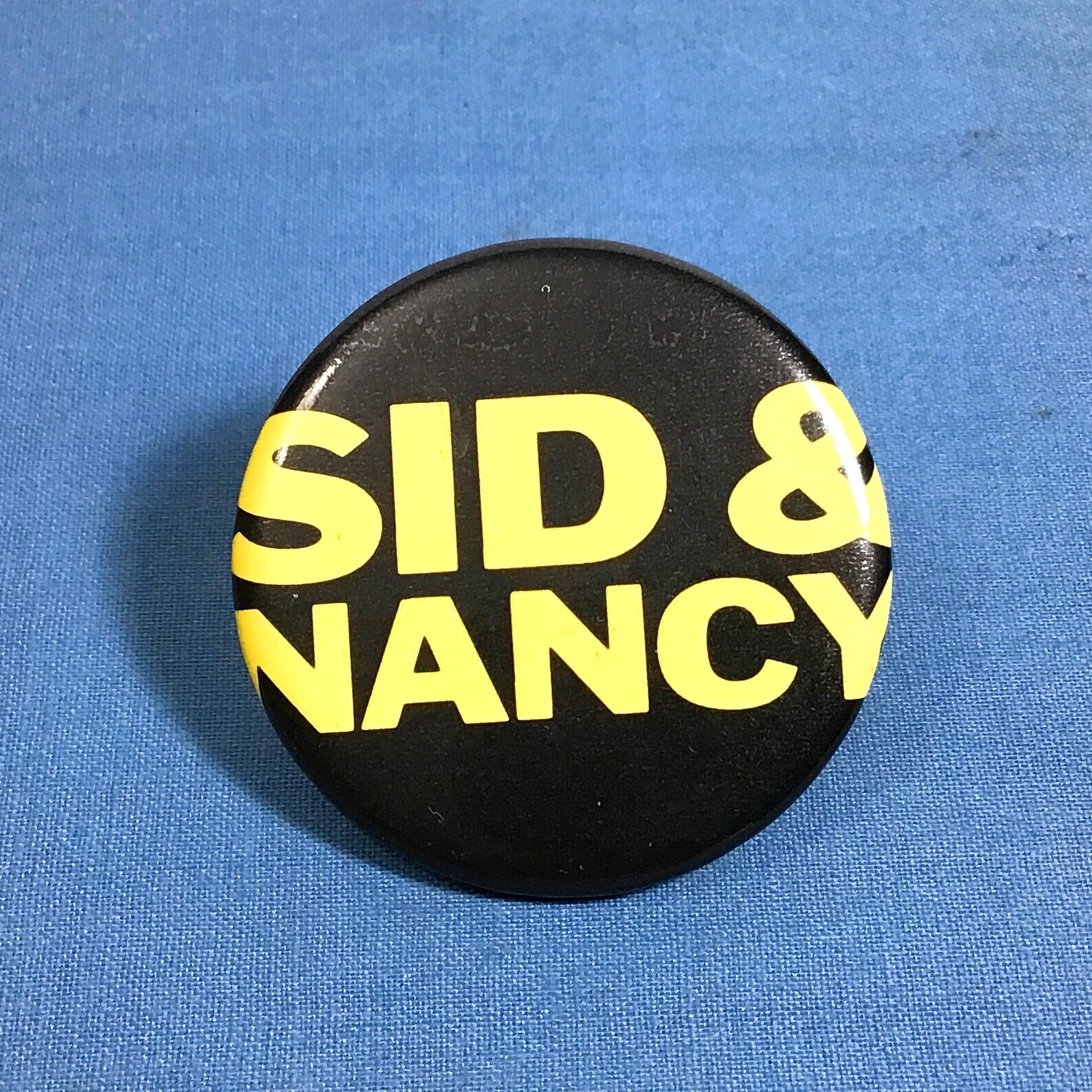 Vintage Sid And Nancy Movie Promo Pin Sid Vicious Nancy Spungen Sex Pistols British Punk 80s