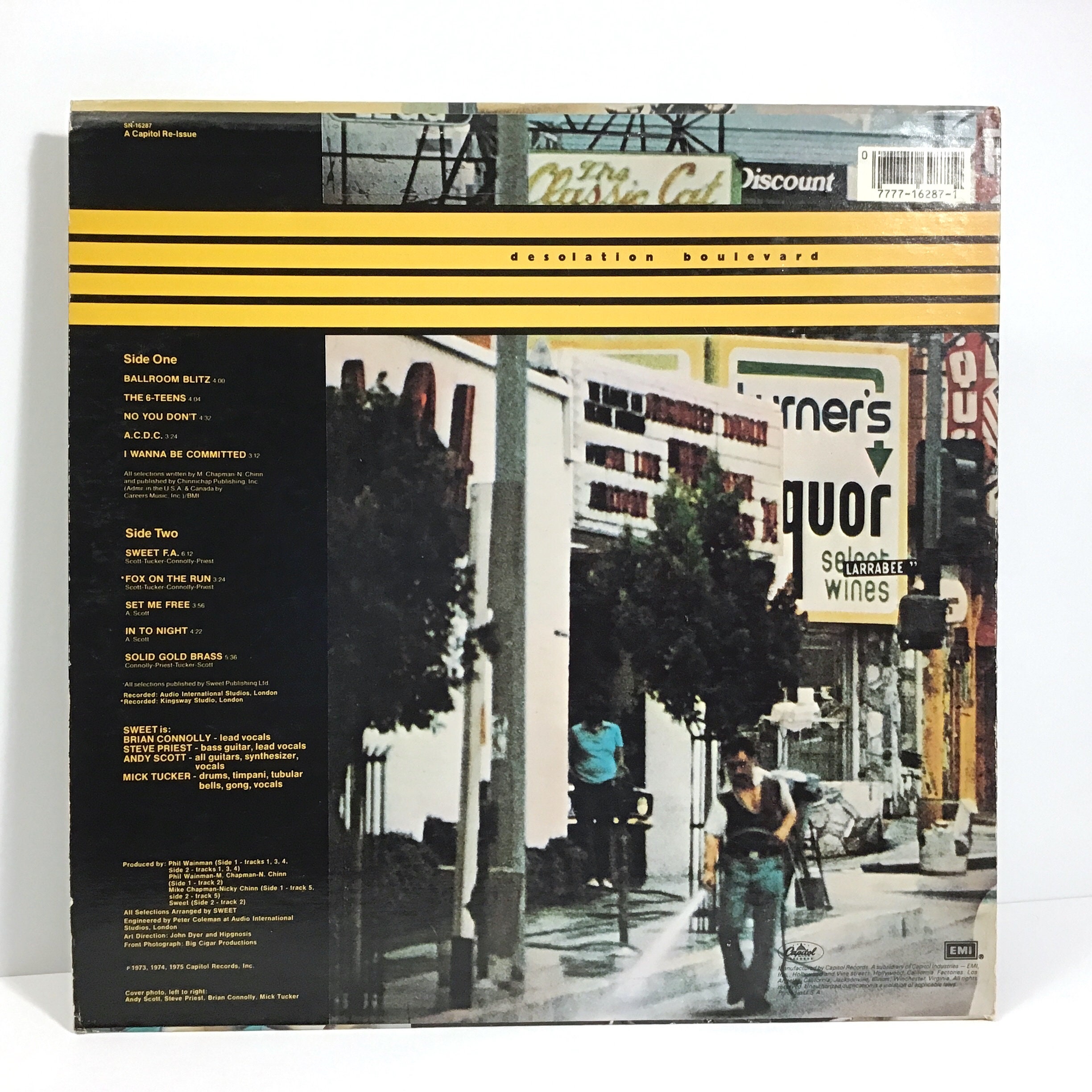Sweet Desolation Boulevard Vintage Vinyl LP Capitol Records SN-16287 ...