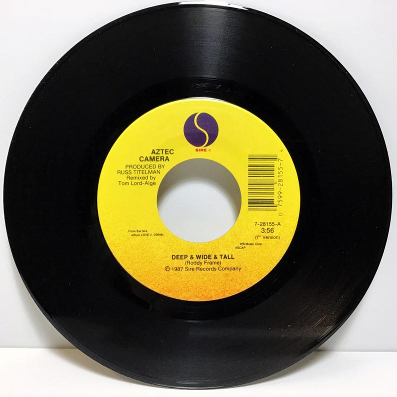 Aztec Camera - Deep Wide & Tall / Bad Education - Vintage 1987 7" Vinyl ...