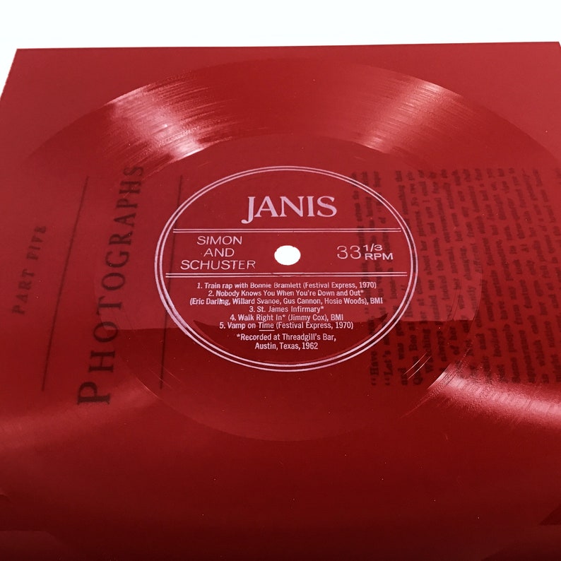 Janis David Dalton Vintage 1971 Softcover Book W/ 33 Rpm Flexidisc 1st ...