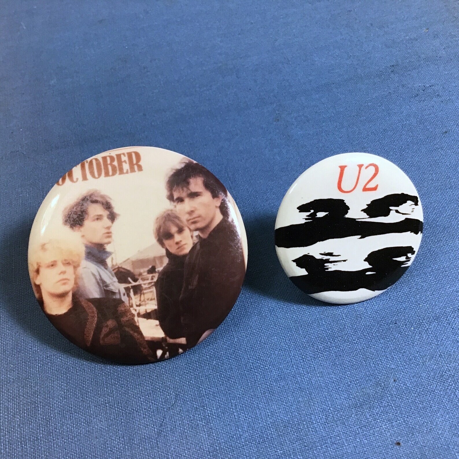 Vintage U2 Boy & October Pins Early 80s Music, Irish Post Punk, College ...