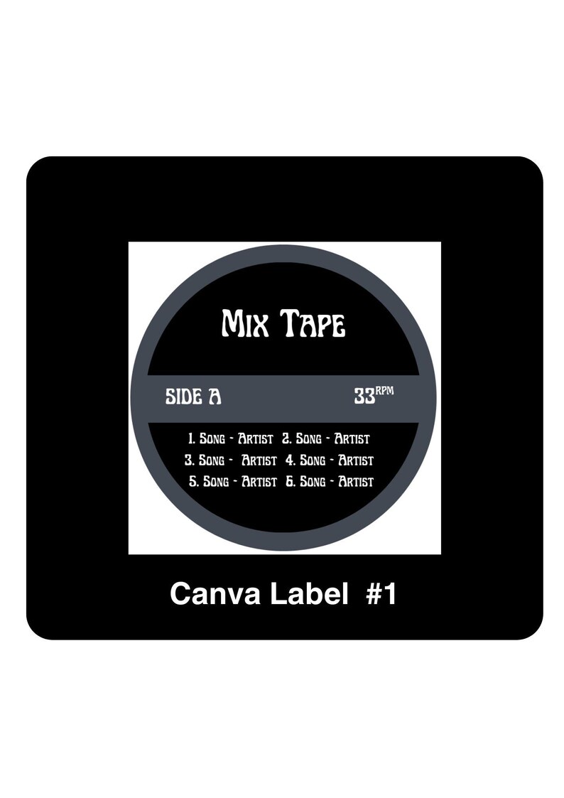 Custom Label Canva Template 1 - Etsy