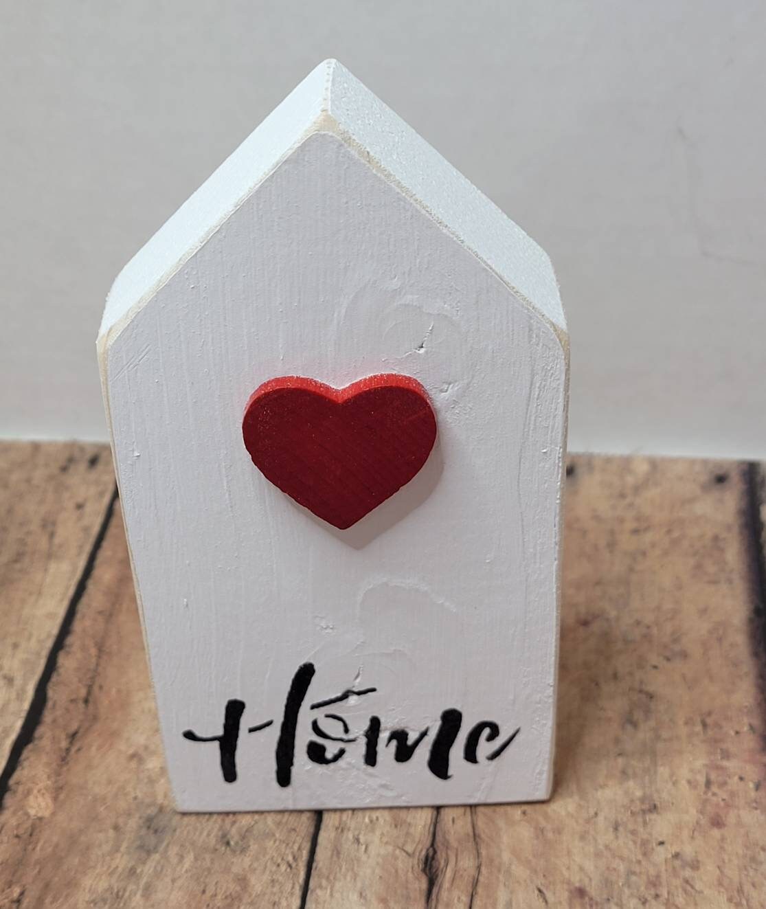 Decorative Home Block, Wood Home Block, Tiered Tray Decor, Rustic Tier ...