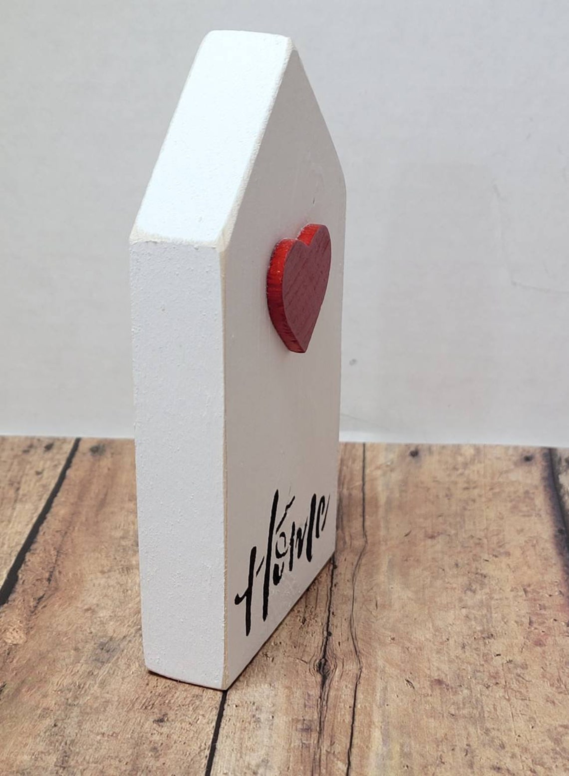 Decorative Home Block, Wood Home Block, Tiered Tray Decor, Rustic Tier ...