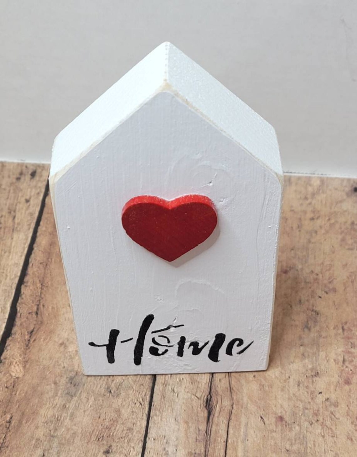 Decorative Home Block, Wood Home Block, Tiered Tray Decor, Rustic Tier ...