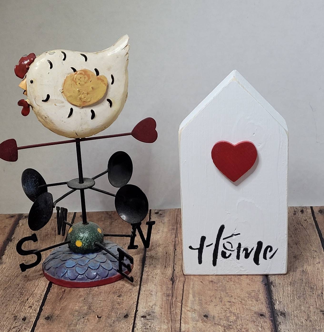 Decorative Home Block, Wood Home Block, Tiered Tray Decor, Rustic Tier ...