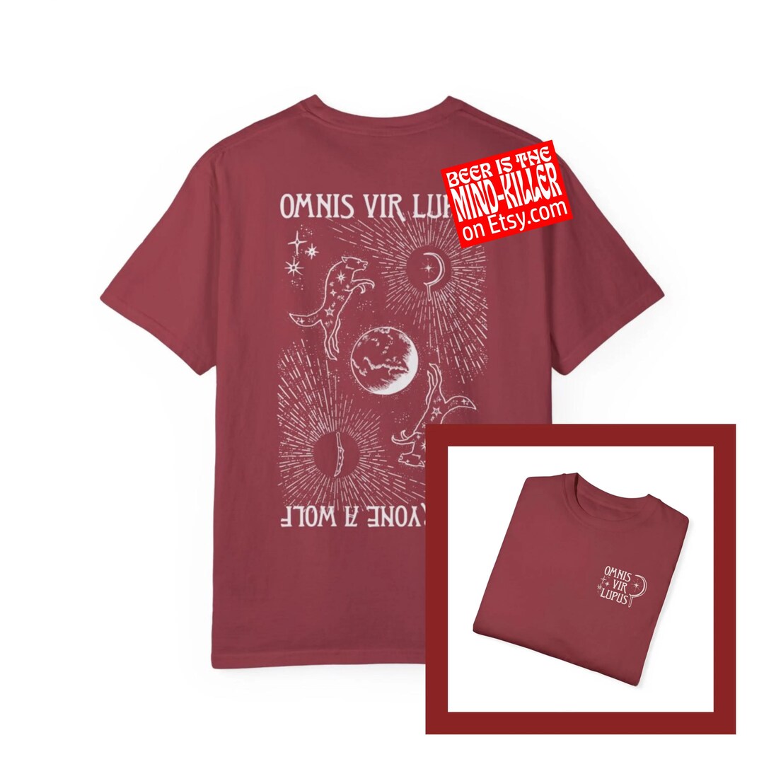 Omnis Vir Lupus in Space, Red Rising Merch, Comfort Colors, Unisex ...