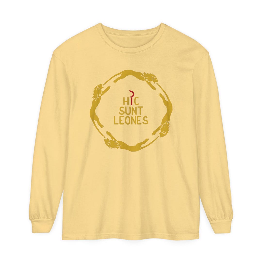 Hic Sunt Leones Circle Logo, Red Rising Merch, Comfort Colors, Unisex ...