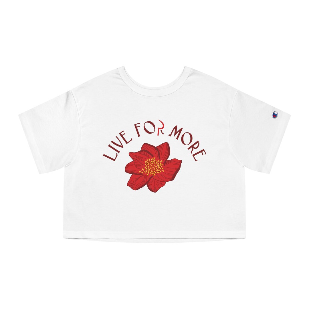 Live for More, Red Rising Merch, Champion Women's Heritage Cropped T ...