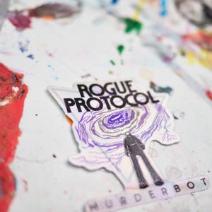 Murderbot Diaries Merch, Rogue Protocol, Holographic Sticker, Free US ...