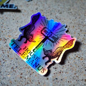 Red Rising Merch, House Telemanus Sticker, Holographic, Free US ...