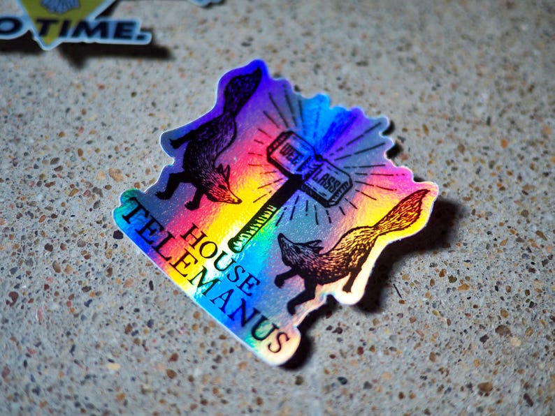 Red Rising Merch, House Telemanus Sticker, Holographic, Free US ...