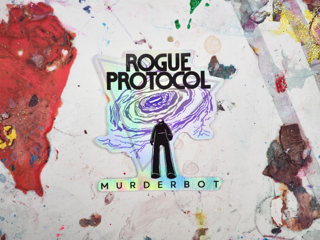 Murderbot Diaries Merch, Rogue Protocol, Holographic Sticker, Free US ...
