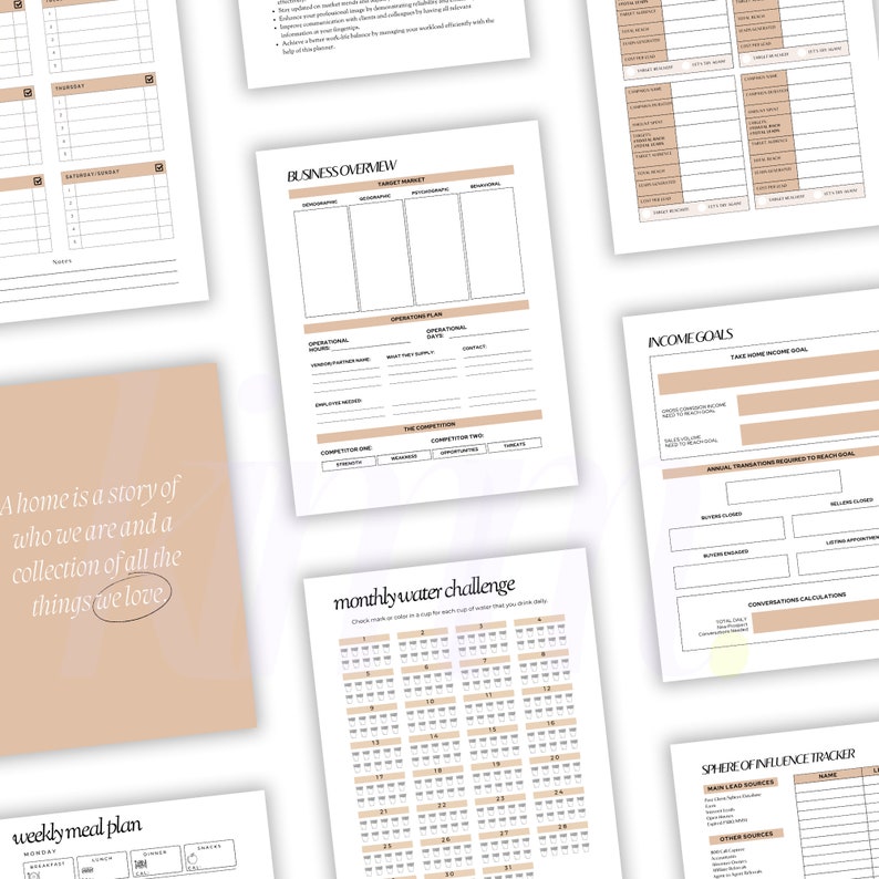 MMR PLR Digital Planner, Canva Template, Resellable Planners for ...