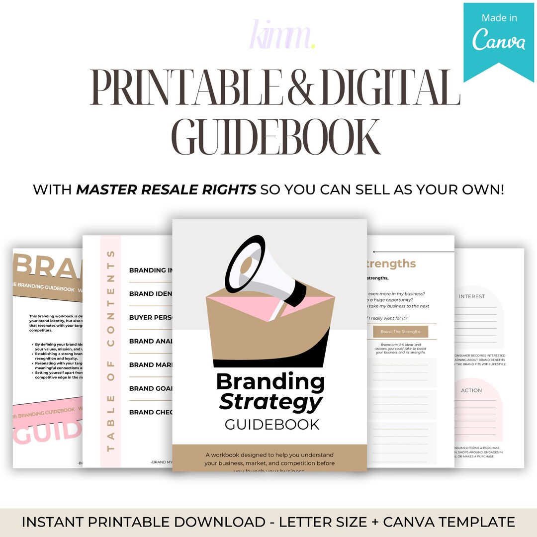MMR PLR Digital Planner, Canva Template, Resellable Planners for ...
