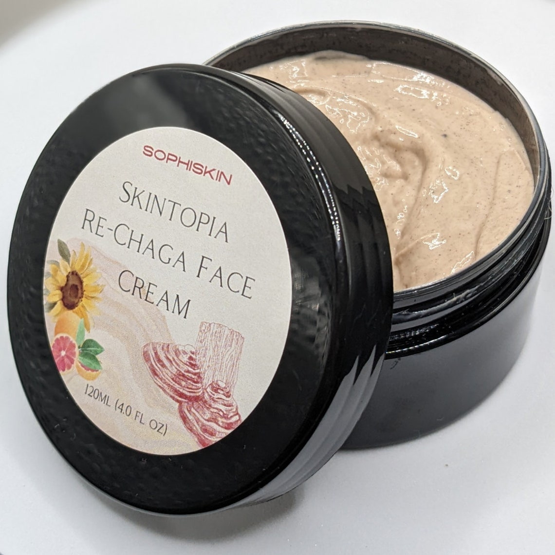 Chaga Mushroom Face Cream, Skin Cell Boosting, Anti-rosacea, Anti ...