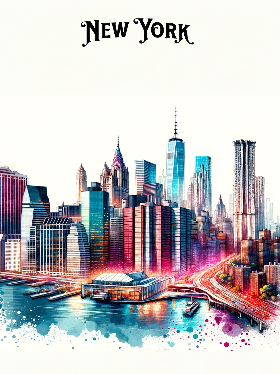 Iconic New York City Skyline: Digital Download for Urban Inspiration - Etsy