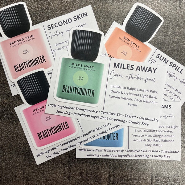 Perfume Sample Cards - Etsy