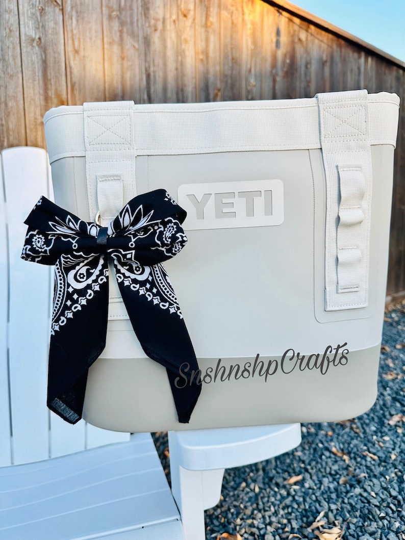 Bandana Bow Keychain Yeti Camino Bogg Bag Tote Accessories - Etsy