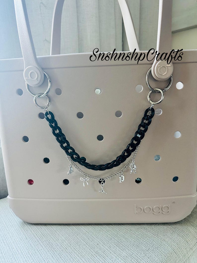 Hockey Baseball Double Chain Bag Accessory 10” 12” 14” 16” Acrylic ...