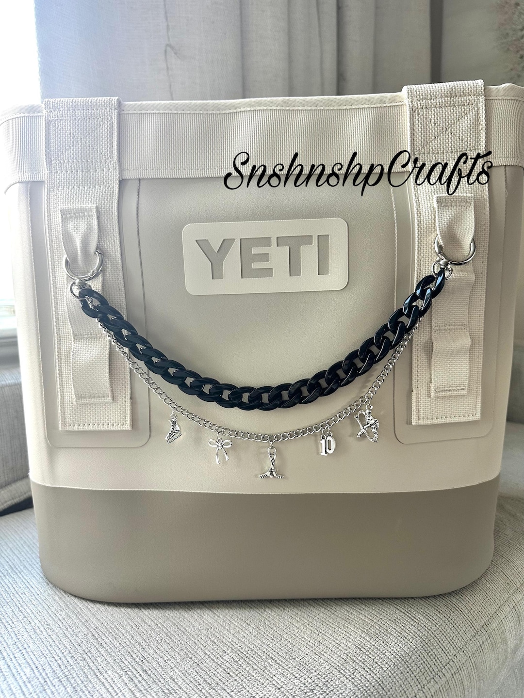 Hockey Baseball Double Chain Bag Accessory 10” 12” 14” 16” Acrylic ...
