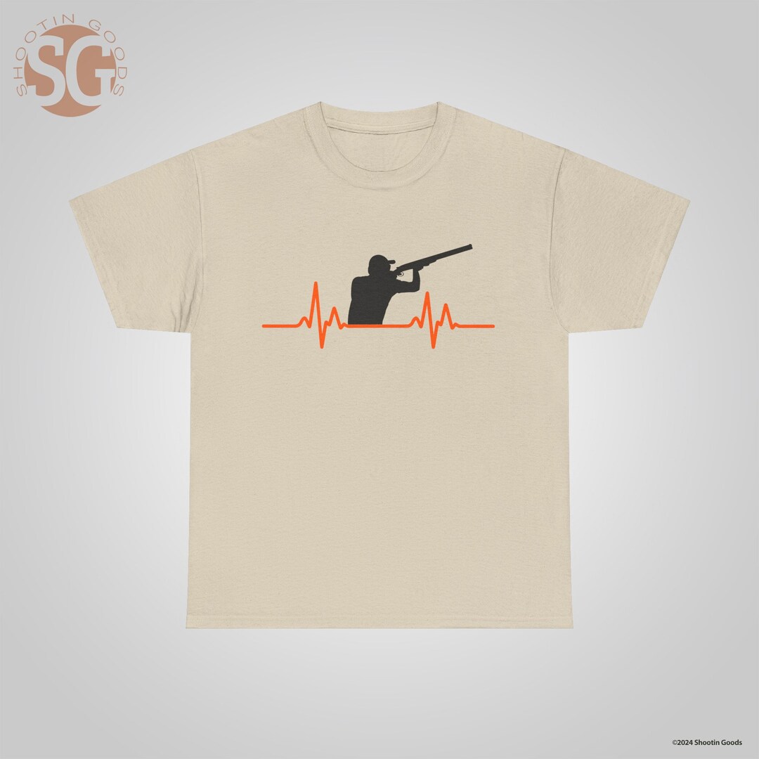 Heartbeat Pulse Skeet Shooting Shirt Clay Target Shooting Shooting ...
