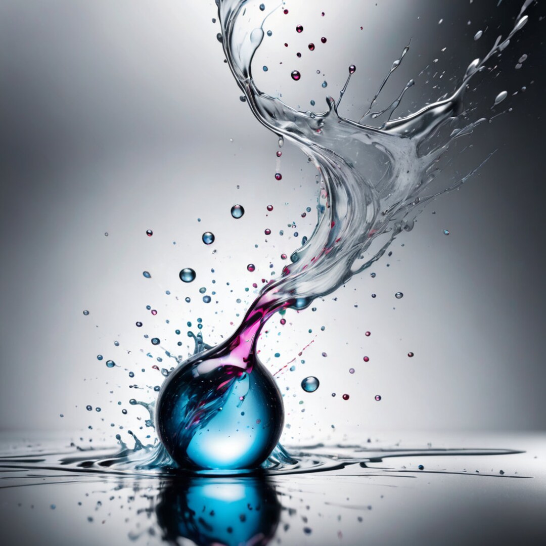 Metallic Water Splash Wall Decor - Etsy