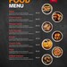 Black Modern Food Menu - Etsy