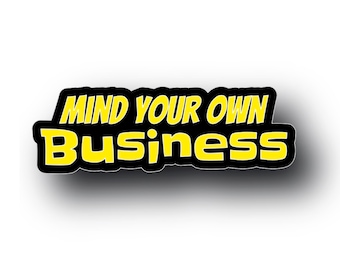 Mind Your Own D Business 2024 Bumper Sticker - Etsy